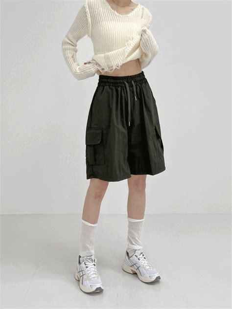 인챈트미 나일론 카고 버뮤다 팬츠 4c 위시버킷