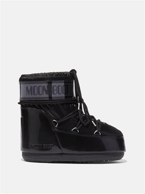 Icon Low Glance Black Satin Boots Moon Boot®
