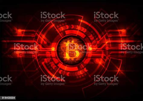 레드 글로브 세계 지도 배경에 추상 기술 Bitcoins 아이콘 벡터 일러스트 레이 션 Bitcoin 마이닝 인터넷 온라인 기술 개념입니다 비트코인에 대한 스톡 벡터 아트