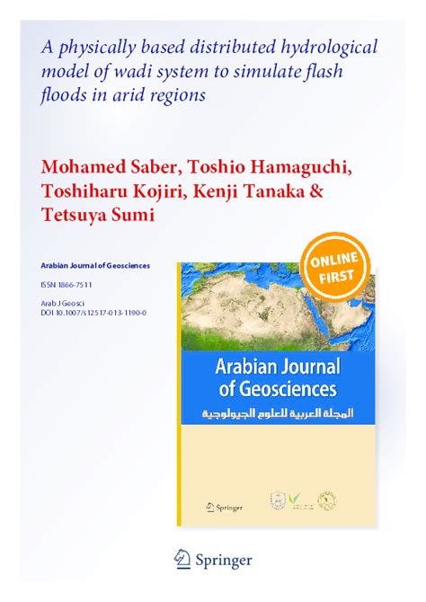 Pdf A Physically Based Distributed Hydrological Model Of Wadi System To Simulate Flash Floods