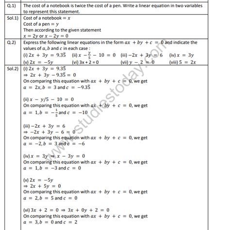 Ninth Grade 9 Linear Equations Worksheets Tessshebaylo