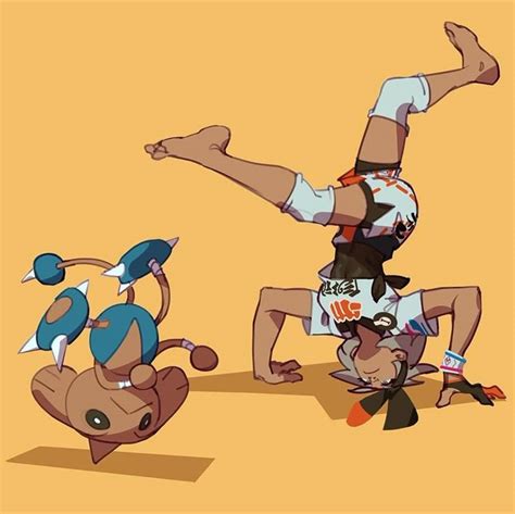 Acrobatic Tricks In Pokemon Gym Fighting Pokémon