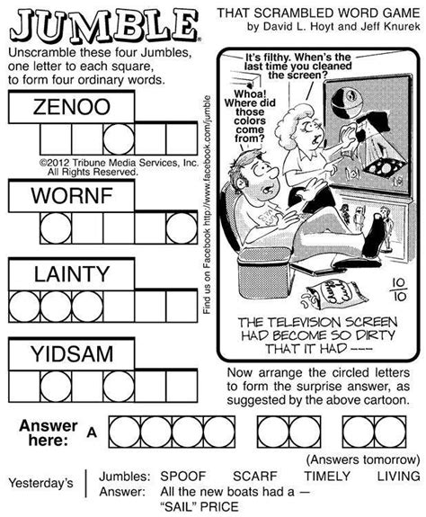 Jumble Answer March 30 2021 At Georgia Lai Blog