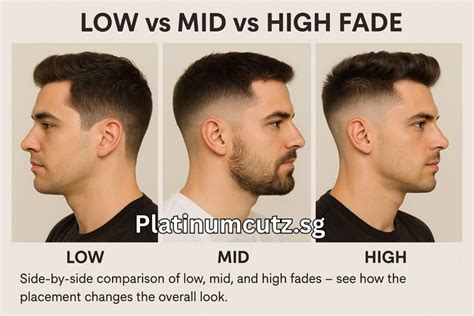 Low Vs Mid Vs High Fade In Singapore Everything You Need To Know Platinum Cutz And Style