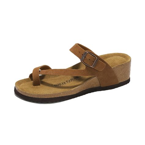 Project Cloud 100 Genuine Leather Sandals Women Wedge And Slippers With