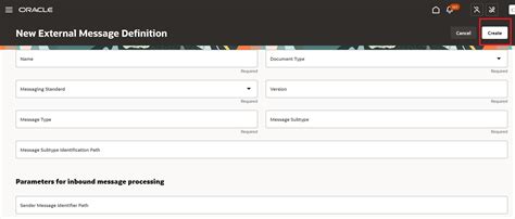 Redwood Manage External Message Definitions Using A Redwood Page
