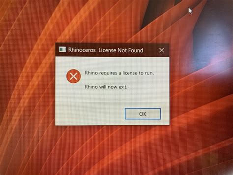 RHINO License Error Rhino For Windows McNeel Forum