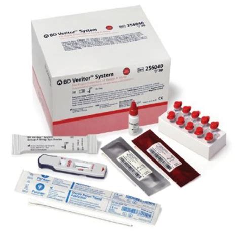 Bd256040 Test System Kit Rapid Detection Strep A Includes 30 Test