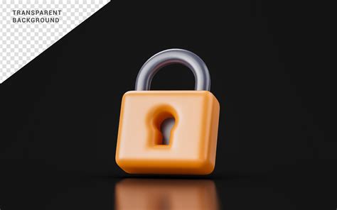 Lock Sing On Dark Background 3d Render Graphic By Ahmedsakib372