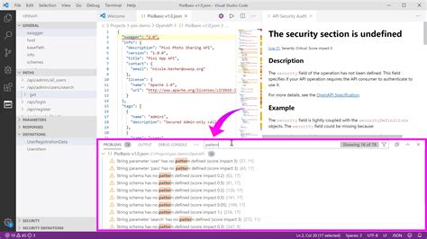 Api Audit On The Openapi Swagger Editor Extension For Vs Code