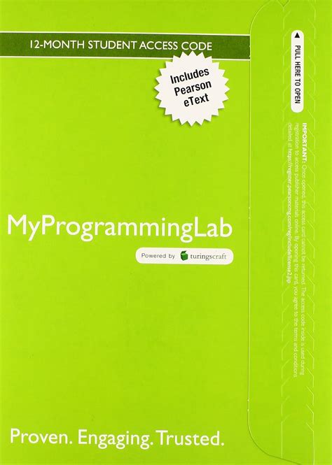 Mylab Programming With Pearson Etext Access Card Starting Out With Java Early Objects