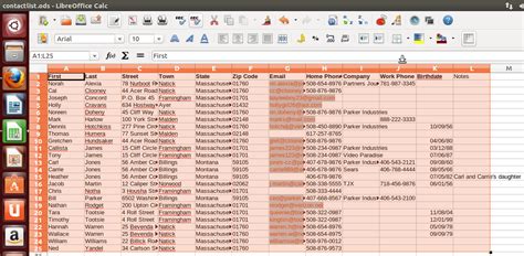 introduction to computers with ubuntu unity sorting data in calc
