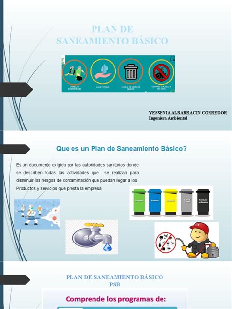 Plan De Saneamiento Basico Pdf Agua Potable Saneamiento