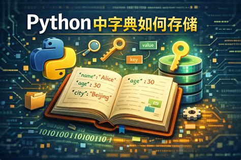 Python中字典如何存储