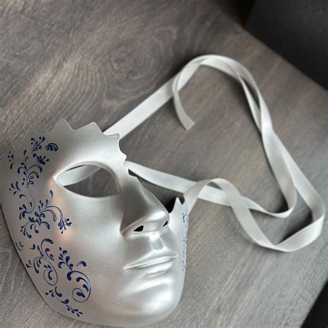 White Full Face Costume Mask Cosplay Mask Diy Mask White Blank Mask