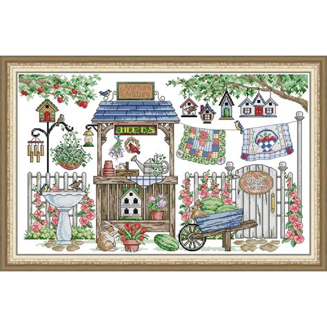 Joy Sunday Stamped Cross Stitch Ktis Dmc Threads Chinese Diy Set