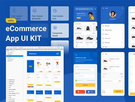 jello ecommerce ui kit sketch freebie download free resource for