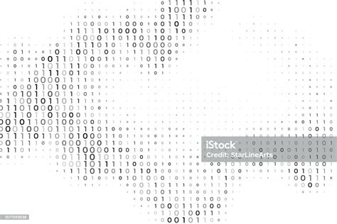 Digital Binary Code Futuristic Background For Coding Or Programming Stock Illustration