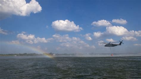 Norfolk Based Hm 12 Successfully Trains Squadron On Aerial Firefighting