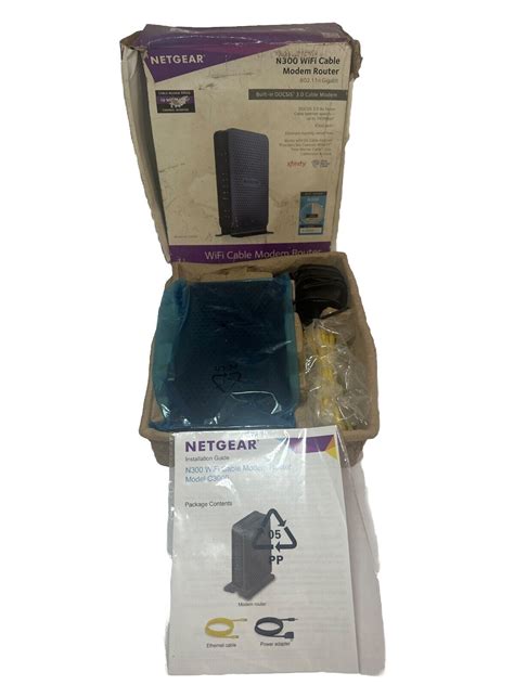 Used Netgear N300 C3000 340 Mbps 2 4 Ghz Wifi Cable Modem Router W Docsis 3 0 New Ubb Threads