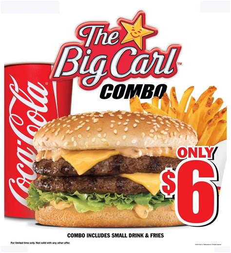 The Big Carl Combo Fast Food Advertising