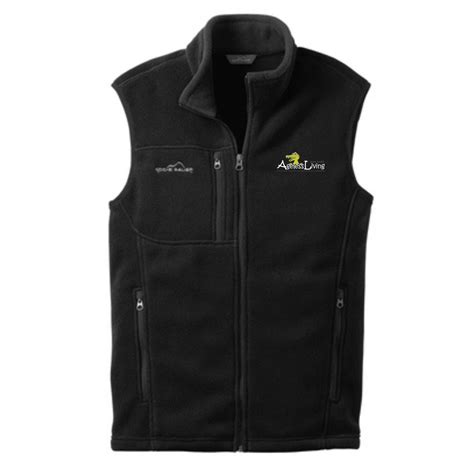 Full Zip Fleece Vest Unisex Ageless Living Home Health