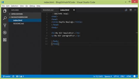 Visual Studio Code ile GitHub Kullanımı