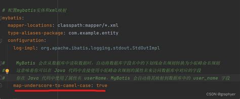 mybatis 配置使用小驼峰也可以访问数据库下划线属性 mybatis怎么接收下划线属性 csdn博客