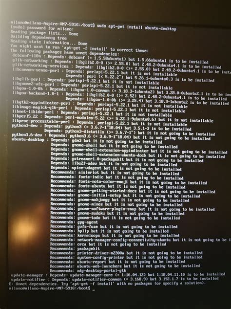 Not GUI Only Terminal After Ubuntu Upgrade Apt Get Corrupted Ask Ubuntu