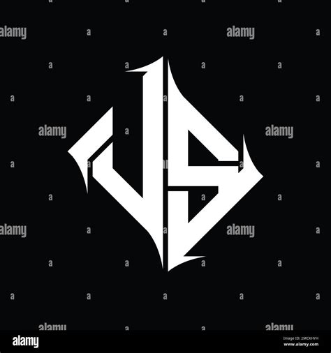 Js Logo Monogram Diamond Abstract Shape Vector Images Design Template