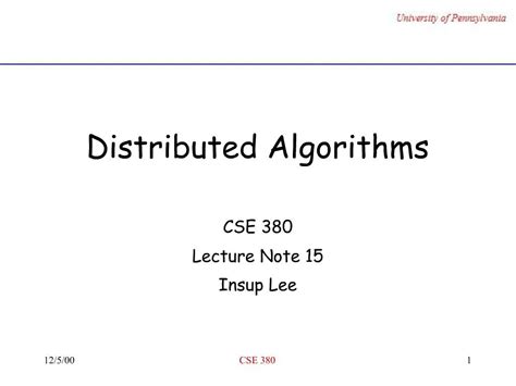 Ppt Distributed Algorithms Powerpoint Presentation Free Download Id880106