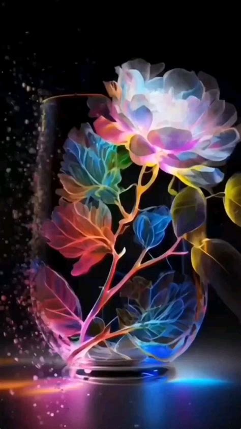 Красивые цветы в вазе Фон для видео Цветочные росписи Картины роз Рисунки роз