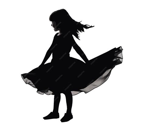 Premium Vector Dancing Woman Girl Black Silhouette Vector Art Work