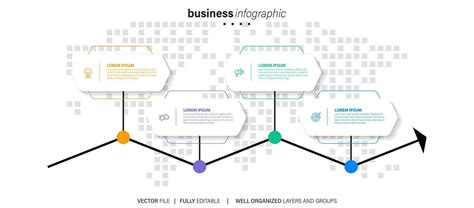 Infographic Design Template Timeline Concept With 4 Steps 27494229 Vector Art At Vecteezy