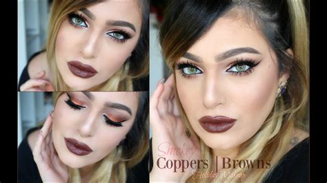 Smokey Coppers⎪browns Holiday Makeup Ft Morphe 35o Palette