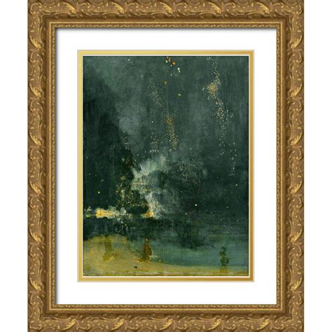 Whistler James Mcneill 12x14 Gold Ornate Wood Framed With Double