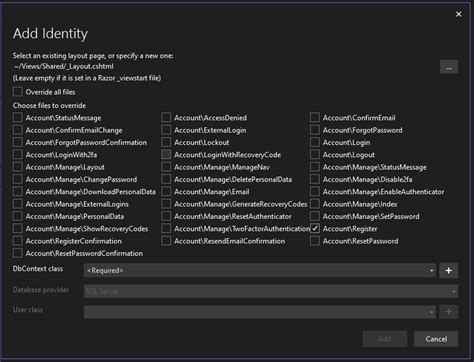 Authentication Views Folder Pages Not Displaying Microsoft Qanda