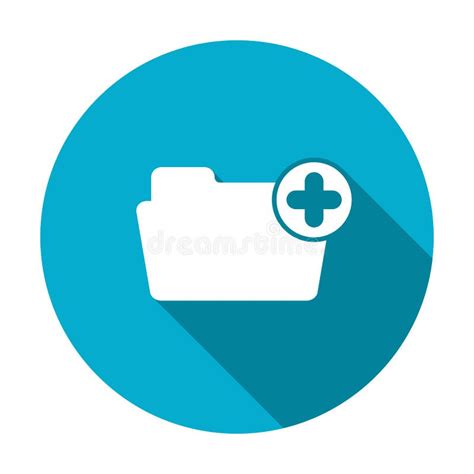 add attach create folder make new plus icon vector icon stock vector