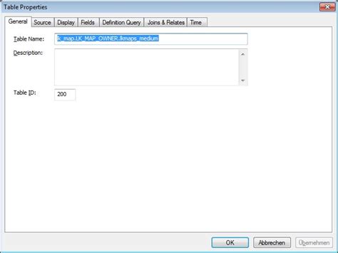 Solved How Is It Possible To Set A Layer Or Table Id With Esri