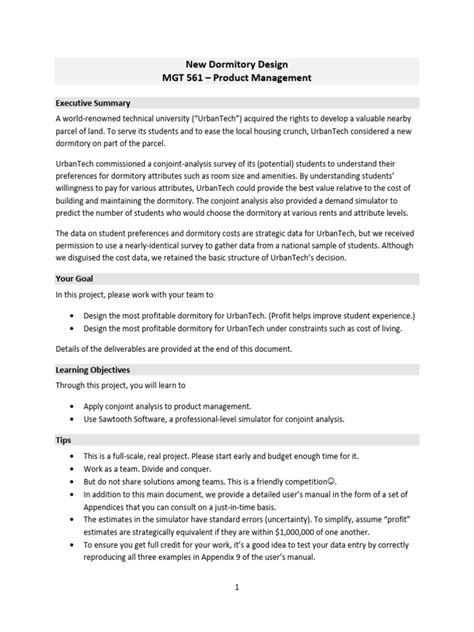 Conjoint Project Download Free Pdf Cost Of Living