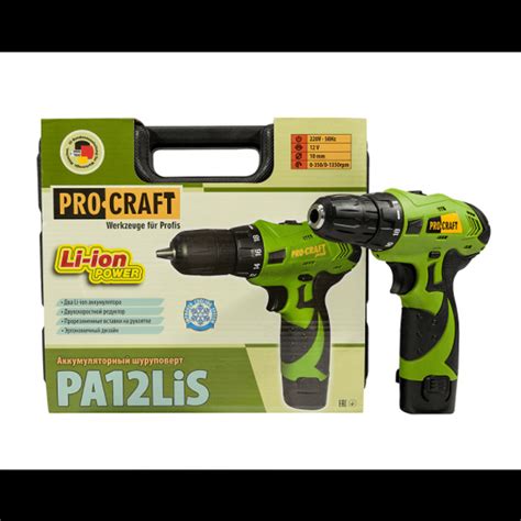 Аккум. шуруповерт PROCRAFT PA-12 LiS – низкие цены, кредит, оплата ...