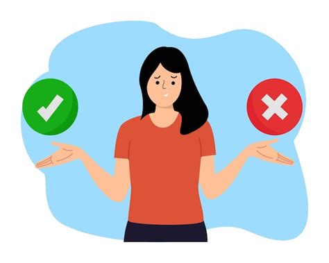Premium Vector Choosing Between Two Options Opposite