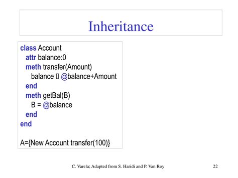 Ppt Object Oriented Programming Inheritance Vrh 73 4 Object System
