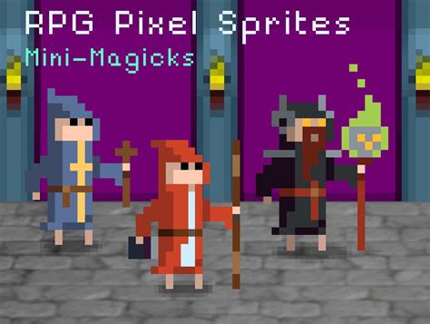 Rpg Pixel Sprites Mini Magicks 2d Characters Unity Asset Store