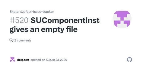 SUComponentInstanceSaveAs Gives An Empty File Issue 520 SketchUp