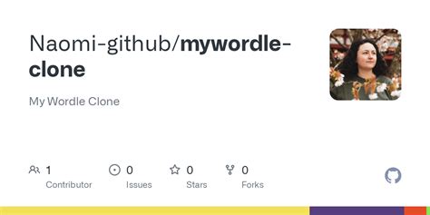 GitHub Naomi Github Mywordle Clone My Wordle Clone