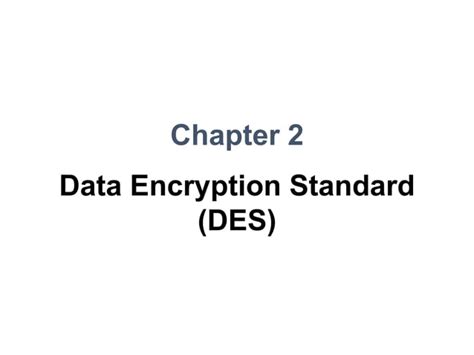 Des Data Encryption Standard Algorithm Pdf