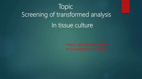 Advance In Genetic Engineering Ppt Ppt