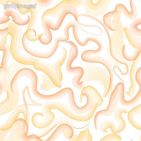 Abstract Wavy Lines Seamless Pattern Spring Organic Texture With