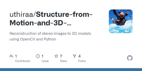 Github Uthiraastructure From Motion And 3d Reconstruction Reconstruction Of Stereo Images To